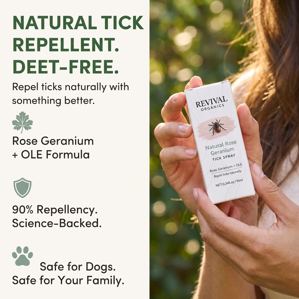 Natural Rose Geranium Tick Defense Spray – Revival Organics