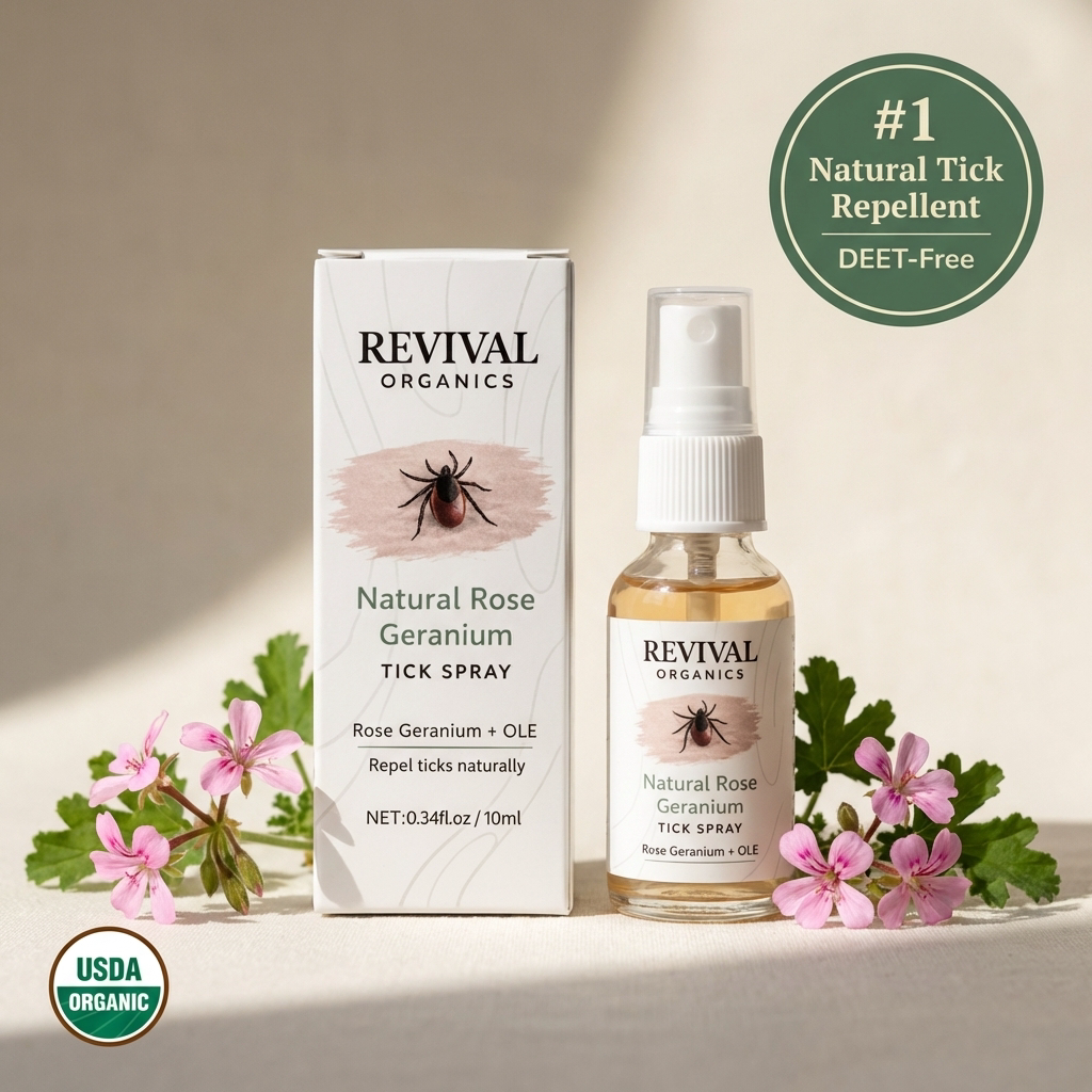 Natural Rose Geranium Tick Defense Spray – Revival Organics